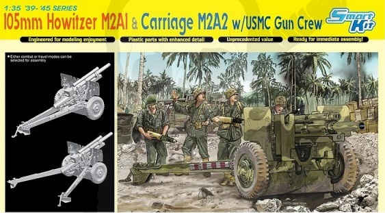Battle-Models > 1:35 105mm Howitzer M2A1 & Carriage M2A2 w/USMC Gun ...